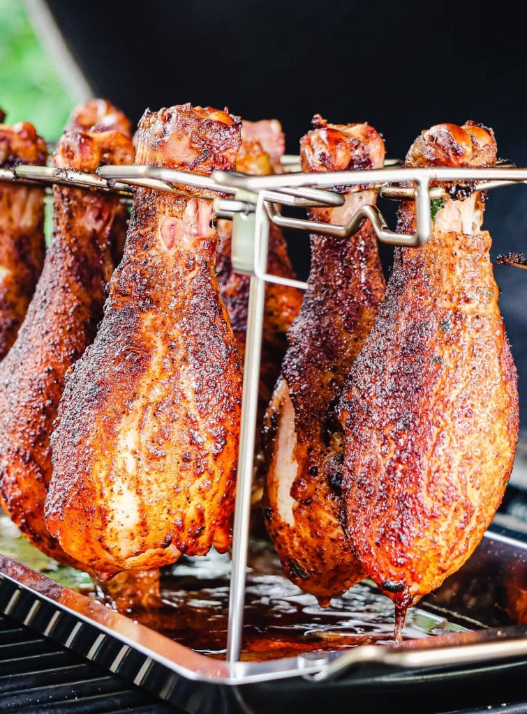 Smoked Chicken Drumsticks Honey Glazed Grillseeker