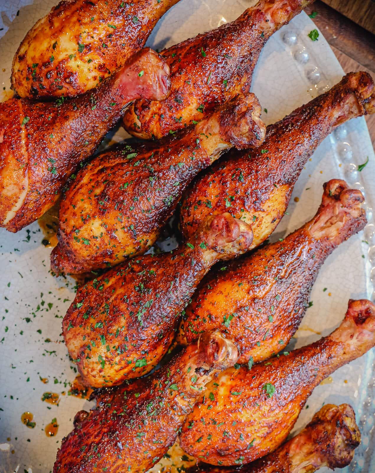 Smoked Chicken Drumsticks Honey Glazed Grillseeker