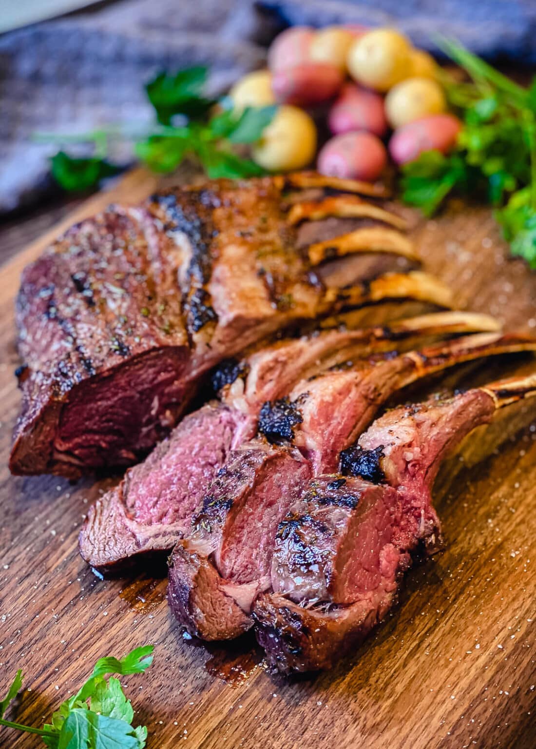 Maple Dijon Rack of Lamb Chops - Grillseeker