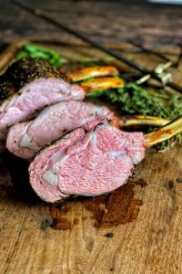 Grilled Herb Crusted Rack of Veal -Grillseeker