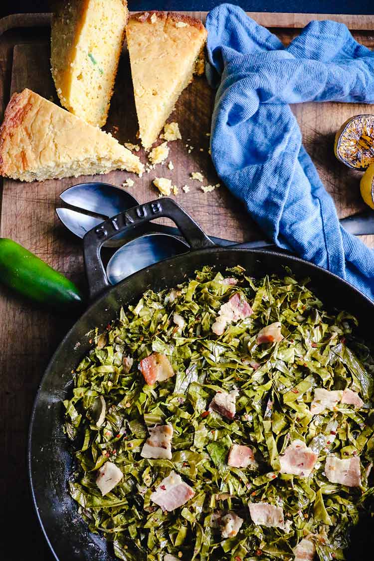 Smoked Collard Greens With Bacon - Grill Outdoor Recipes - Grillseeker