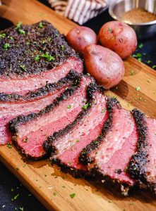 Smoked and Beer-Braised Corned Beef - Grill Outdoor Recipes - Grillseeker