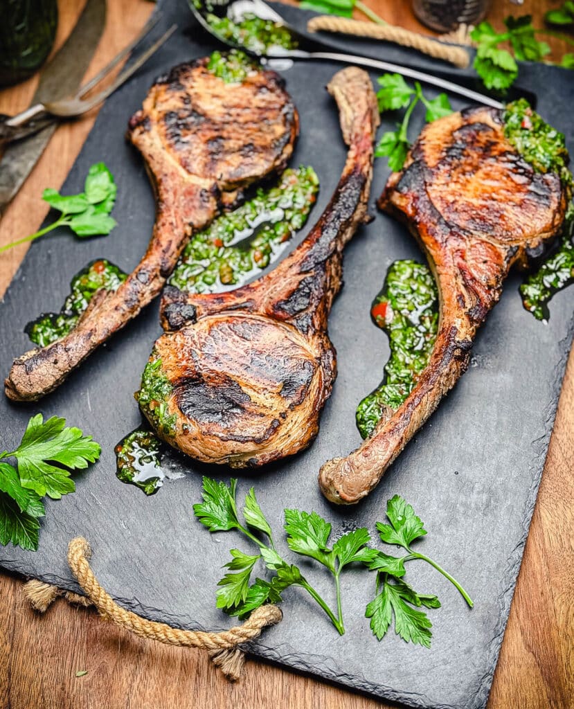 Tomahawk Pork Chop Recipe [AMAZING] - Grillseeker