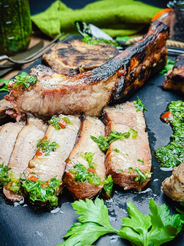 Tomahawk Pork Chop Recipe [AMAZING] - Grillseeker
