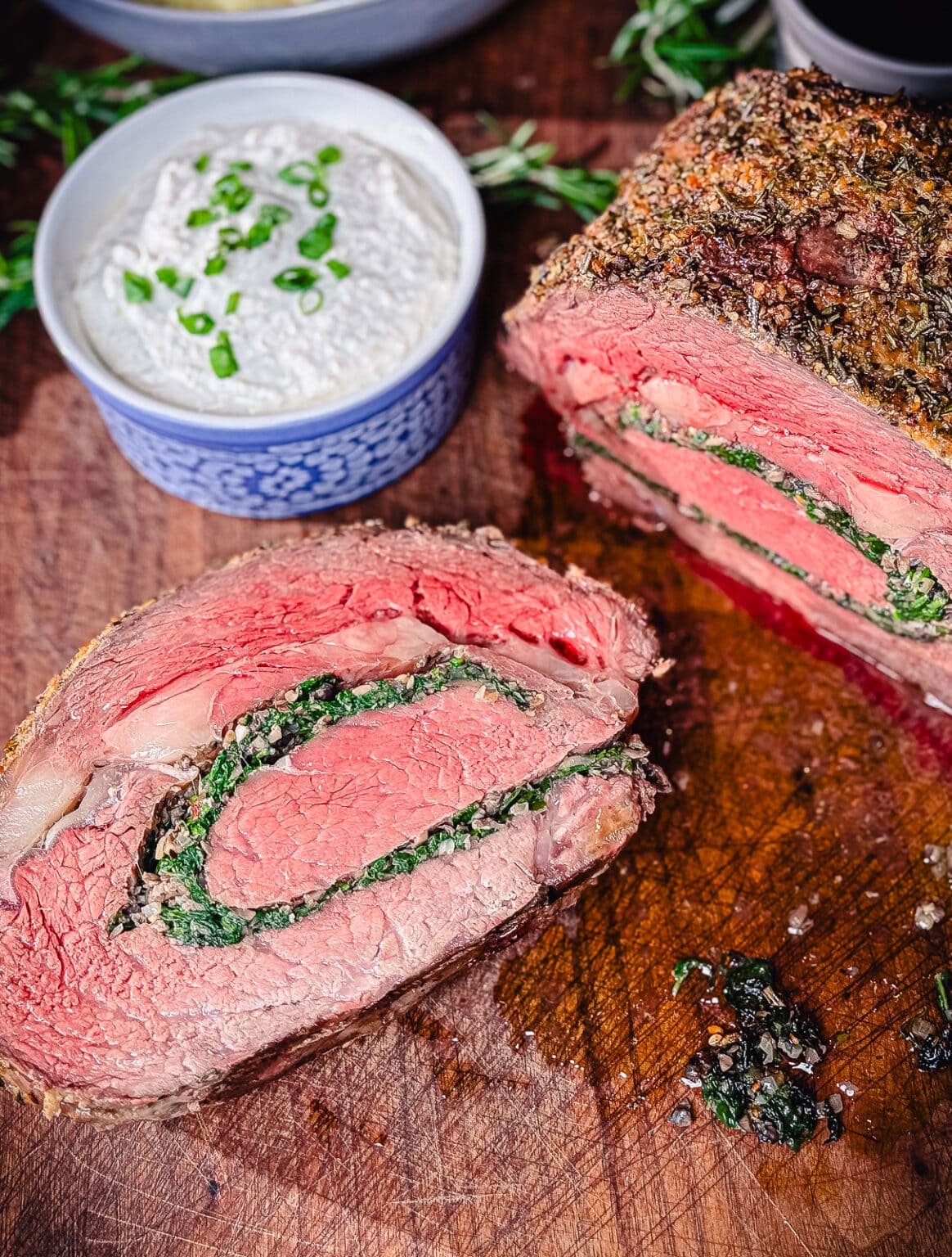 Rosemary Crusted Stuffed Prime Rib - Grill Outdoor Recipes - Grillseeker