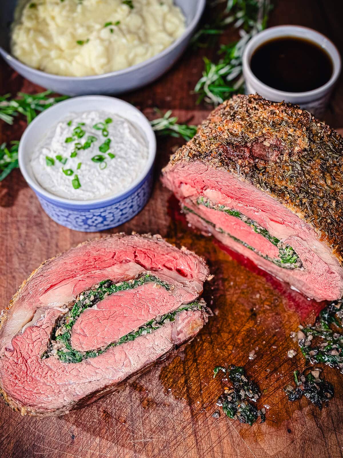 Rosemary Crusted Stuffed Prime Rib - Grill Outdoor Recipes - Grillseeker