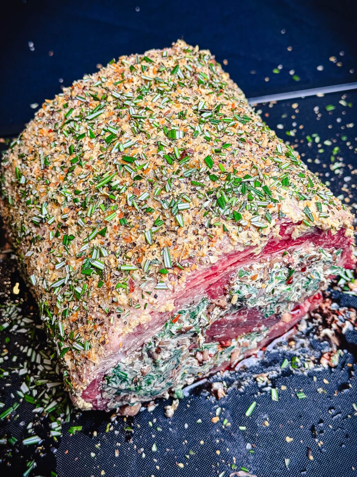 Rosemary Crusted Stuffed Prime Rib - Grill Outdoor Recipes - Grillseeker
