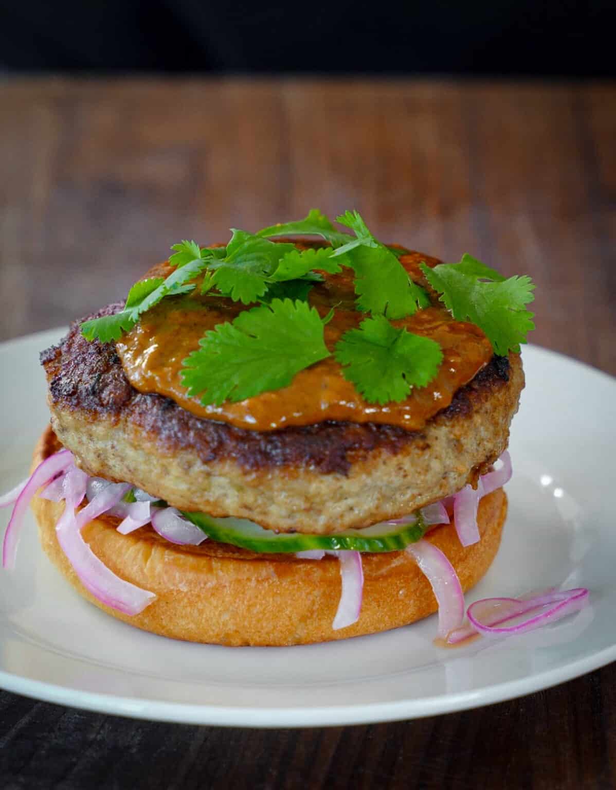 Indian Butter Chicken Burgers - Grillseeker